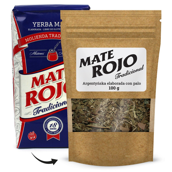 Argentyńska Yerba Mate ROJO Tradicional 100g Elaborada | Yerbamarket.com