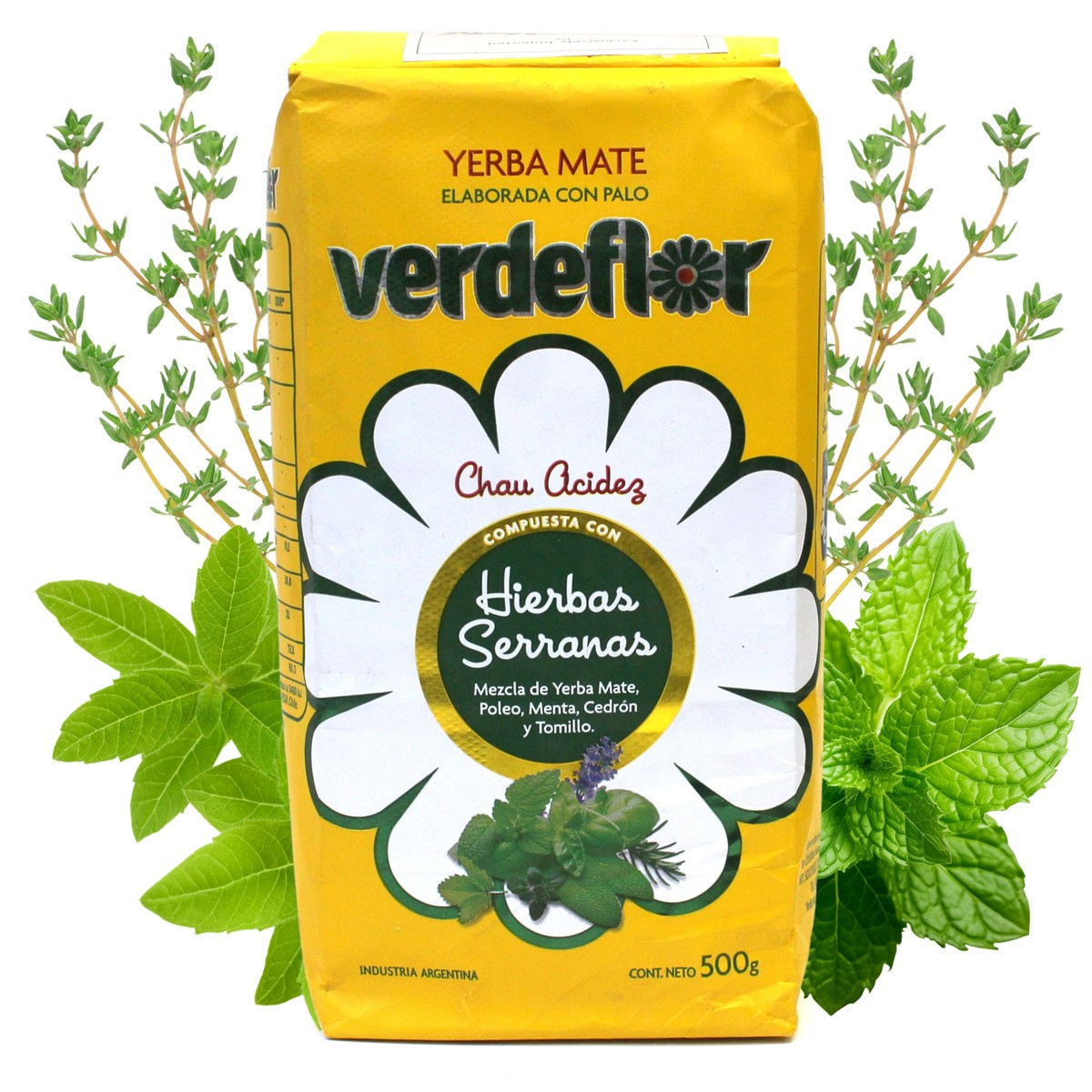 Argentyńska Yerba Mate Verdeflor Hierbas Serranas - Ziołowa Elaborada ...