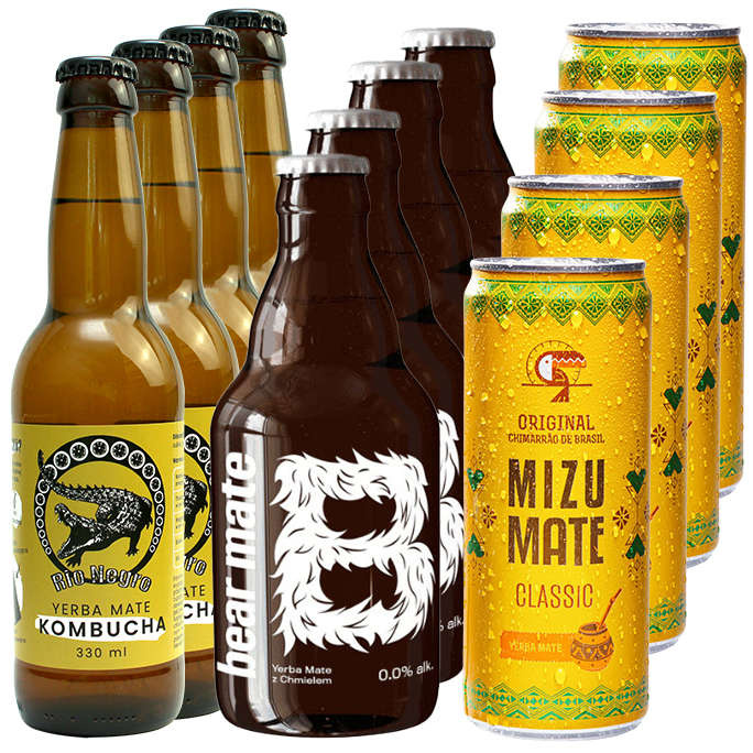 Yerba Mate Kombucha Piwo Energy Drink 12 sztuk | Yerbamarket.com
